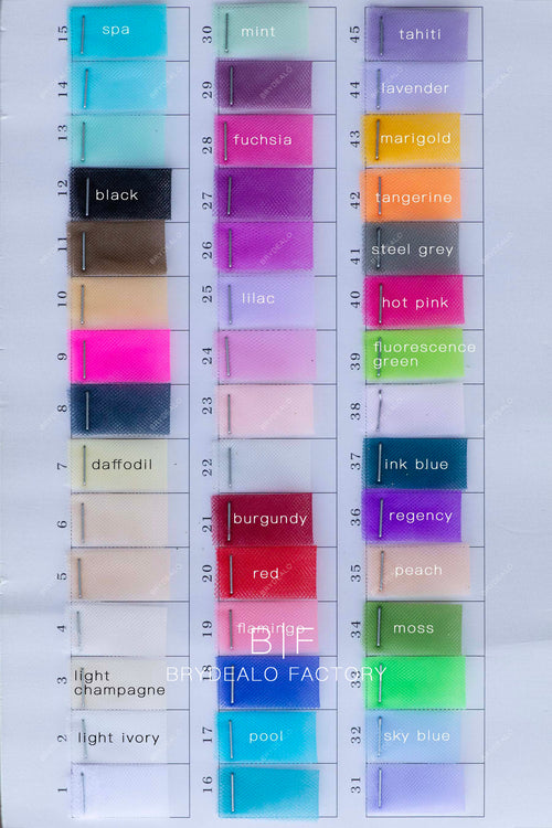 Fabric Color Chart