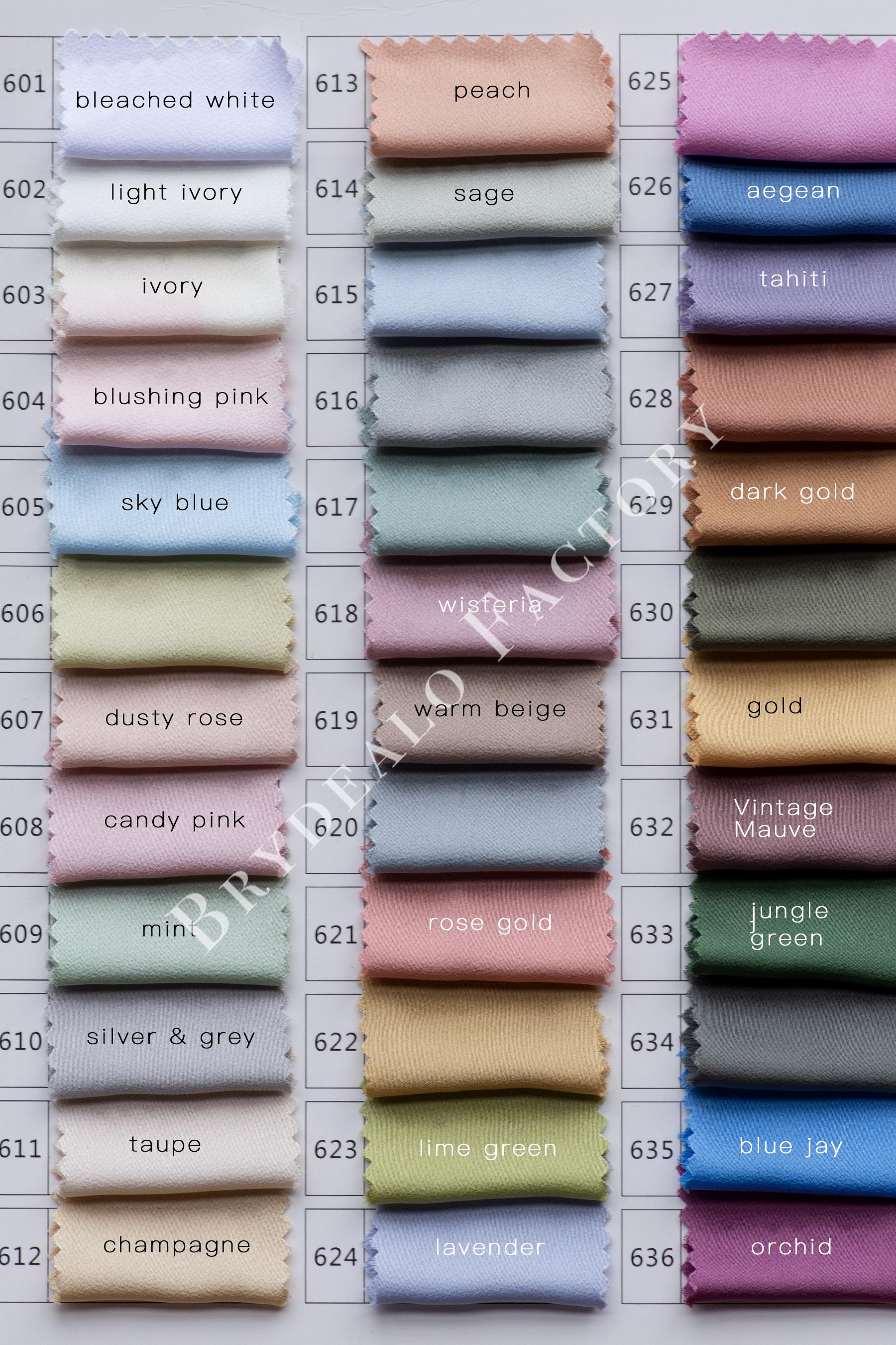 High-End Acetate Satin Fabric Swatch 70+ Colors For Wedding Formal Gowns