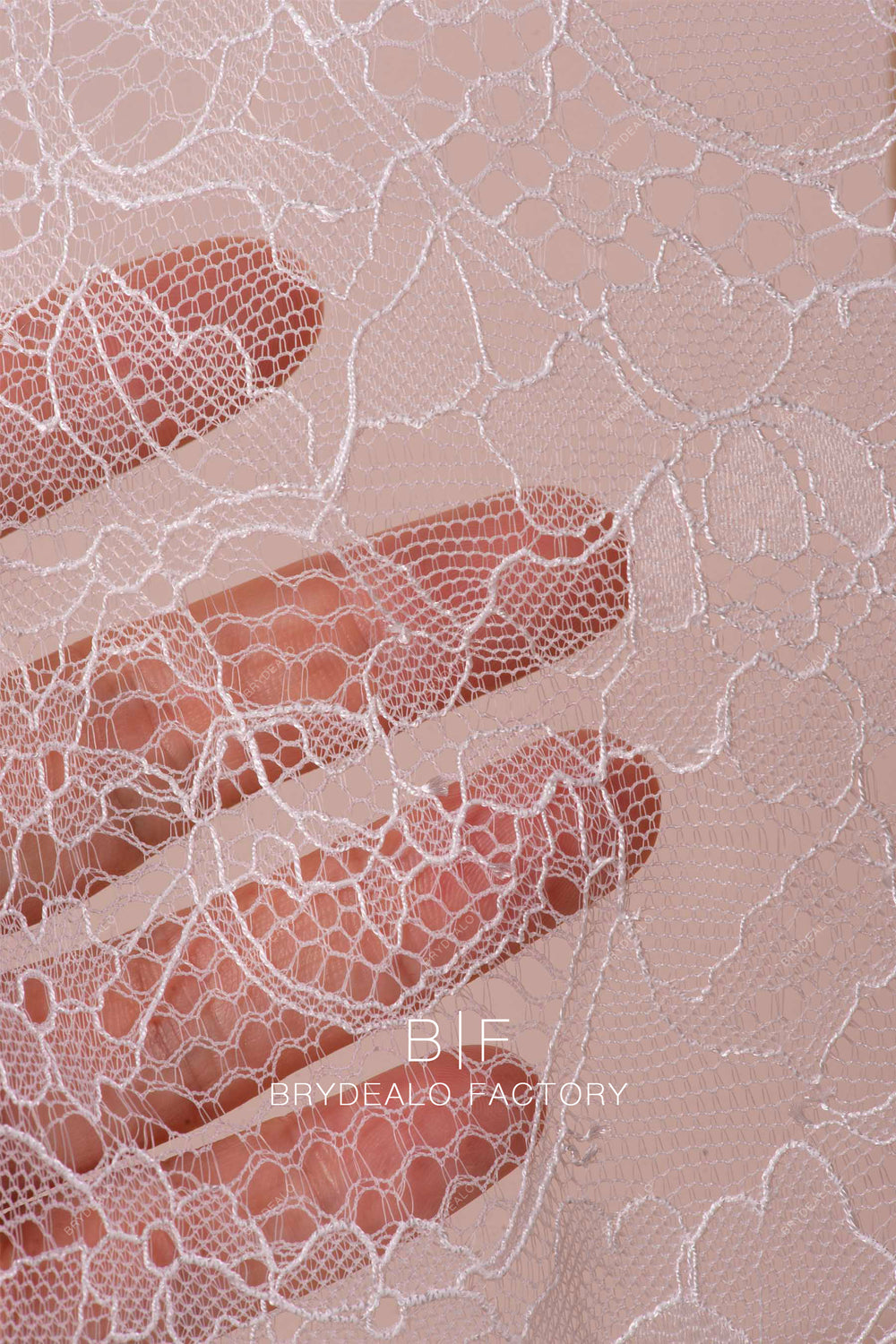 Double Scallop Borders Cording Chantilly Lace Trim
