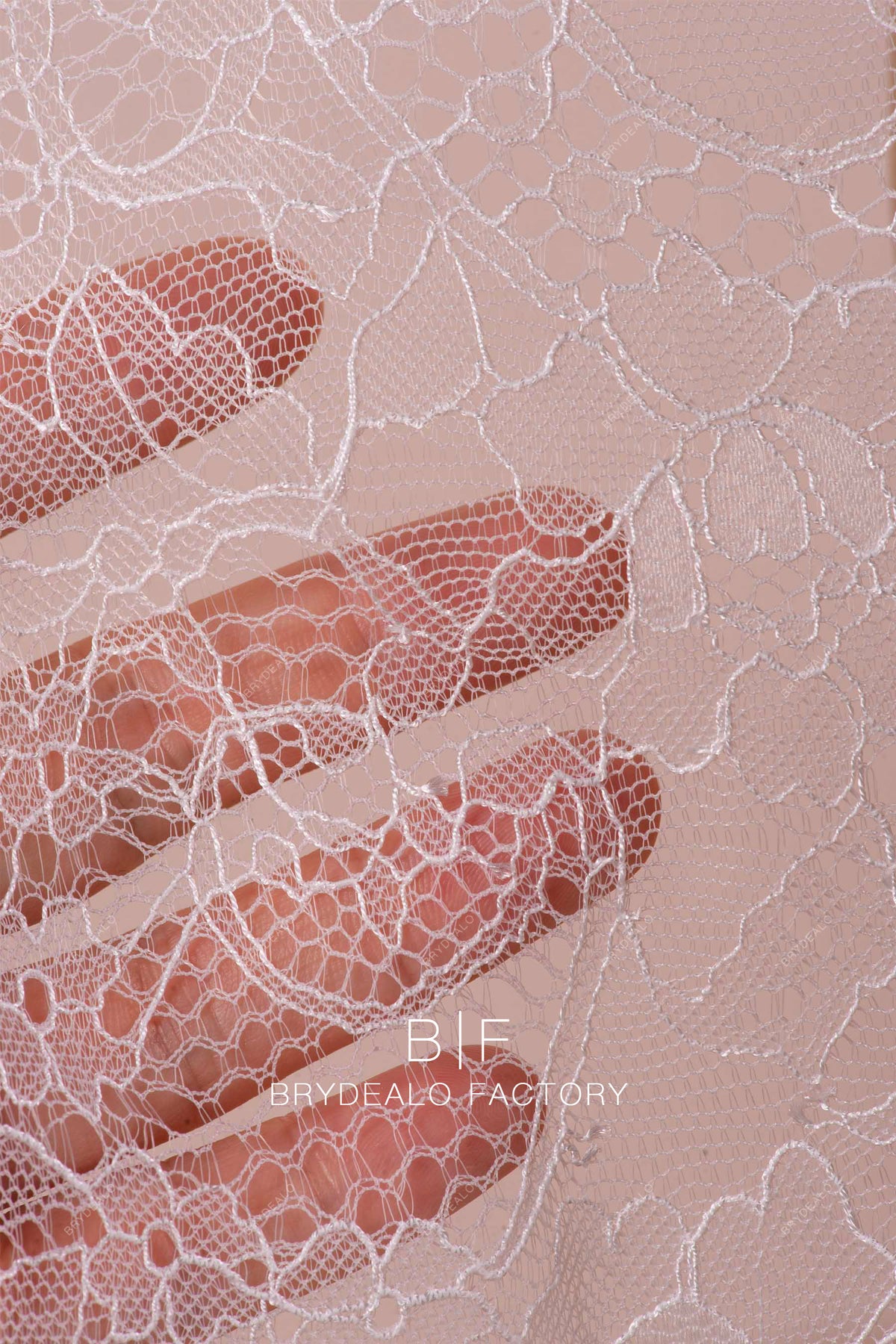 Double Scallop Borders Cording Chantilly Lace Trim