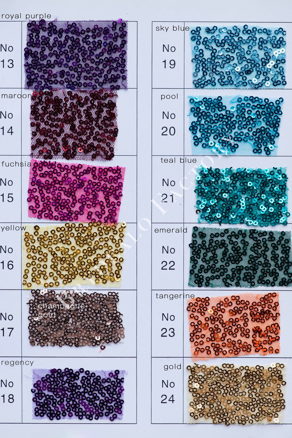 Apparel Fabric Color Charts For Custom Wedding Dresses, Prom Formal ...