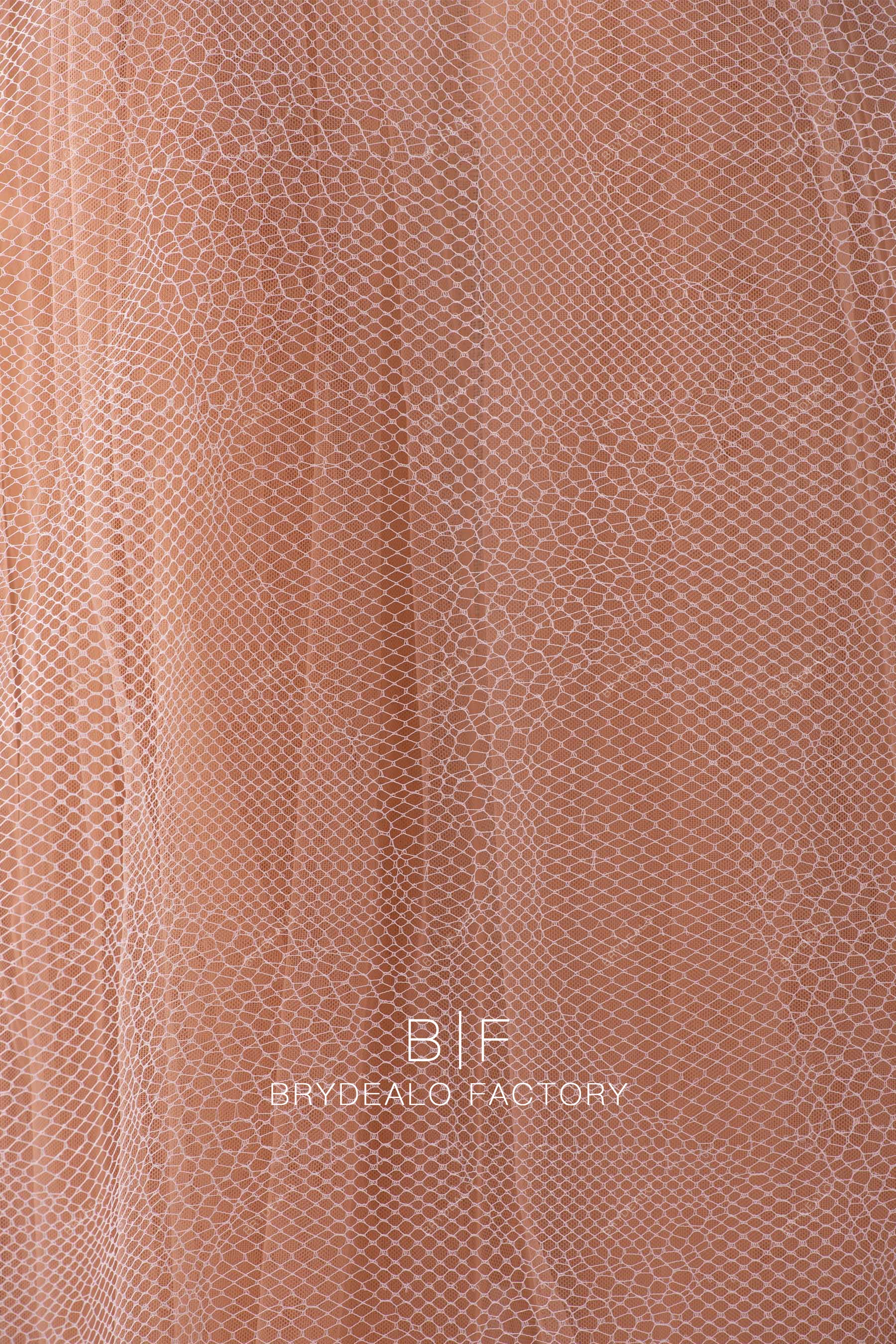Airy Irregular Web Pattern Tulle Fabric