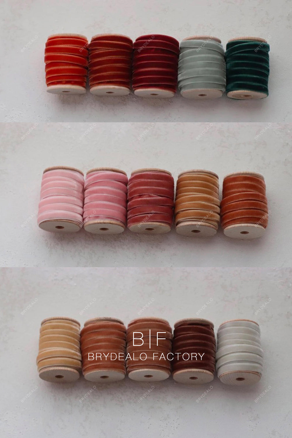 Single Face Velvet Ribbon | 240 Colors